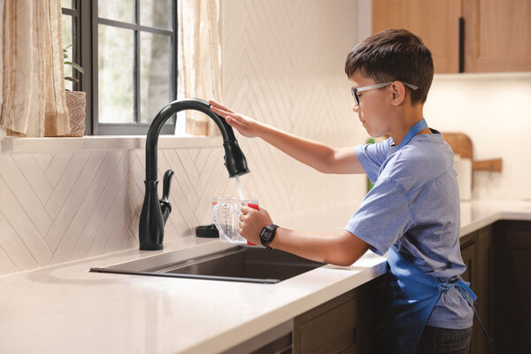 Metal Glass Rinser in Matte Black GR250-BL | Delta Faucet