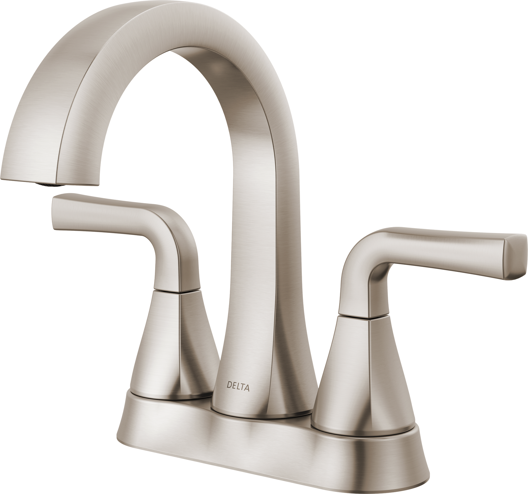 Two Handle Centerset Bathroom Faucet in Stainless 25828LF-SS | Delta Faucet