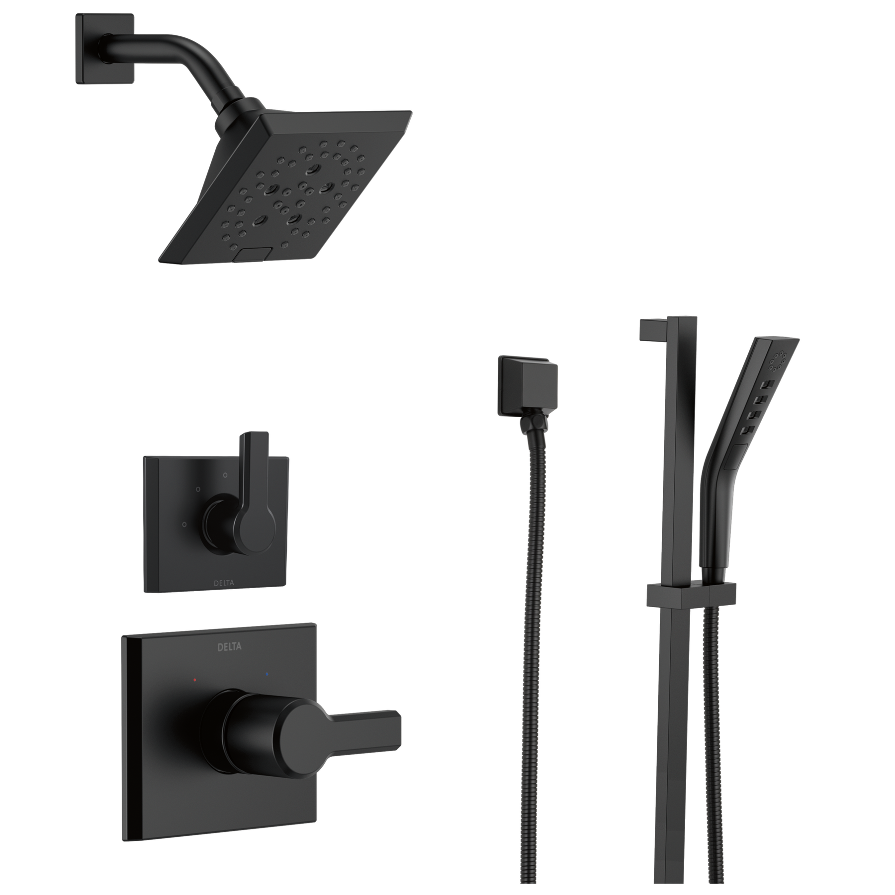 3-Setting Custom Shower Bundle in Matte Black FVS6-PV211-BL | Delta Faucet