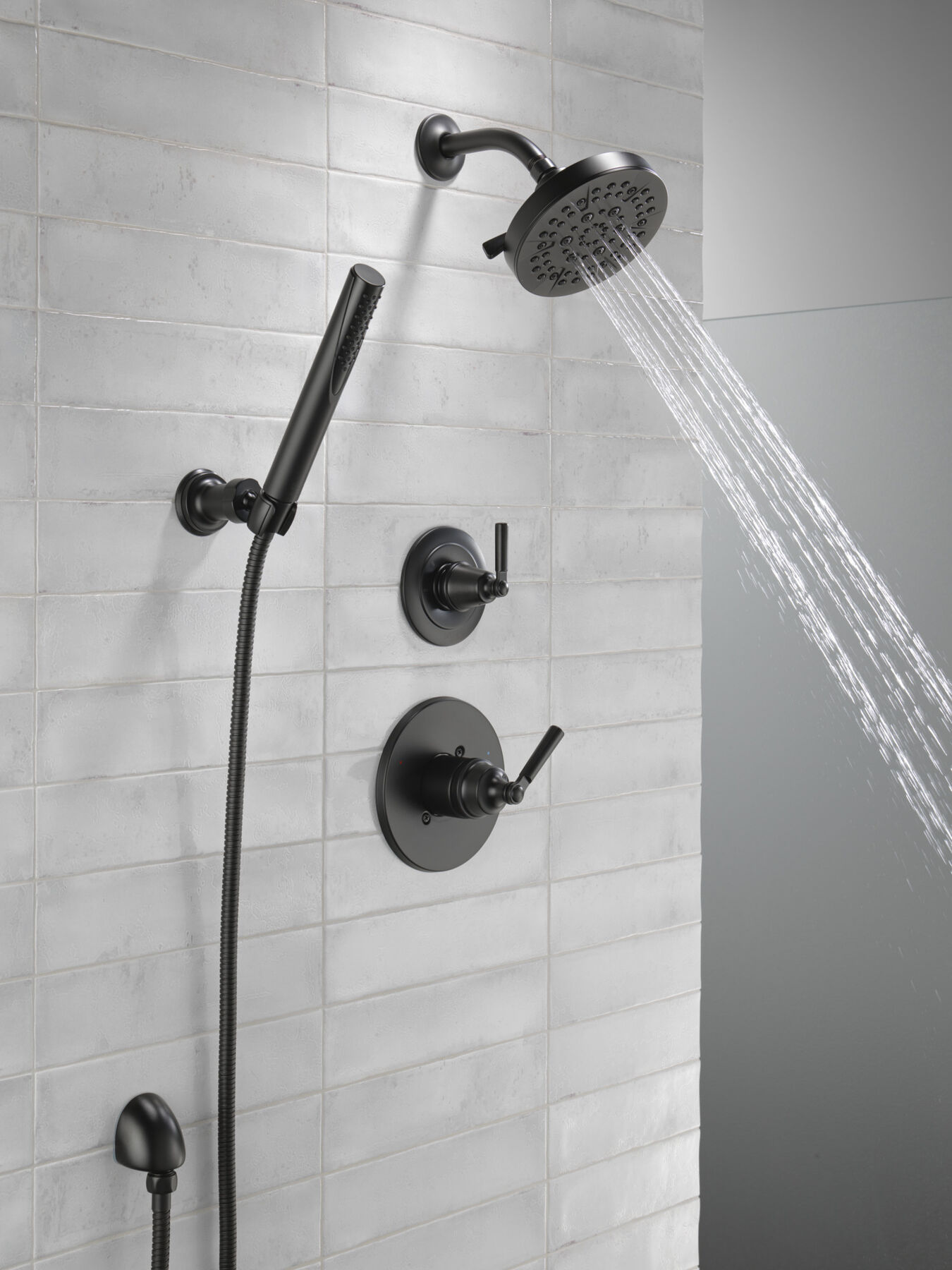 3-Setting Custom Shower Bundle - 14 Series in Matte Black FVS6-SA2101 ...