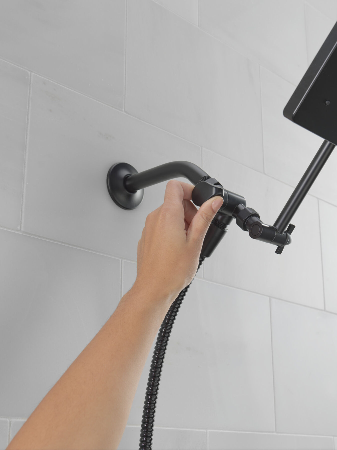 10 inch Raincan Shower Head & Hand Held Combo with Adjustable Extension ...