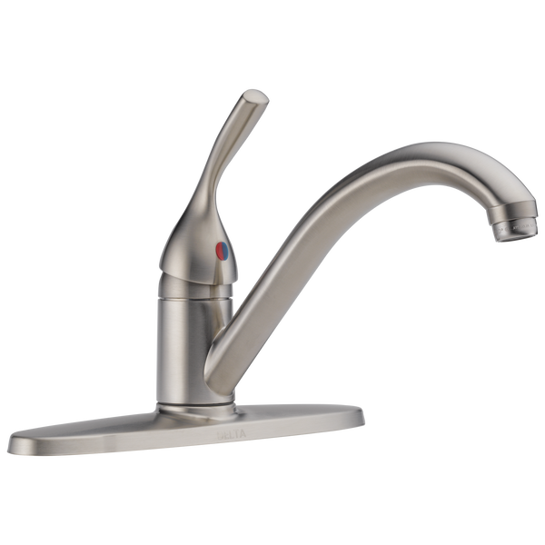 Single Handle Kitchen Faucet in Stainless 100-SS-DST | Delta Faucet