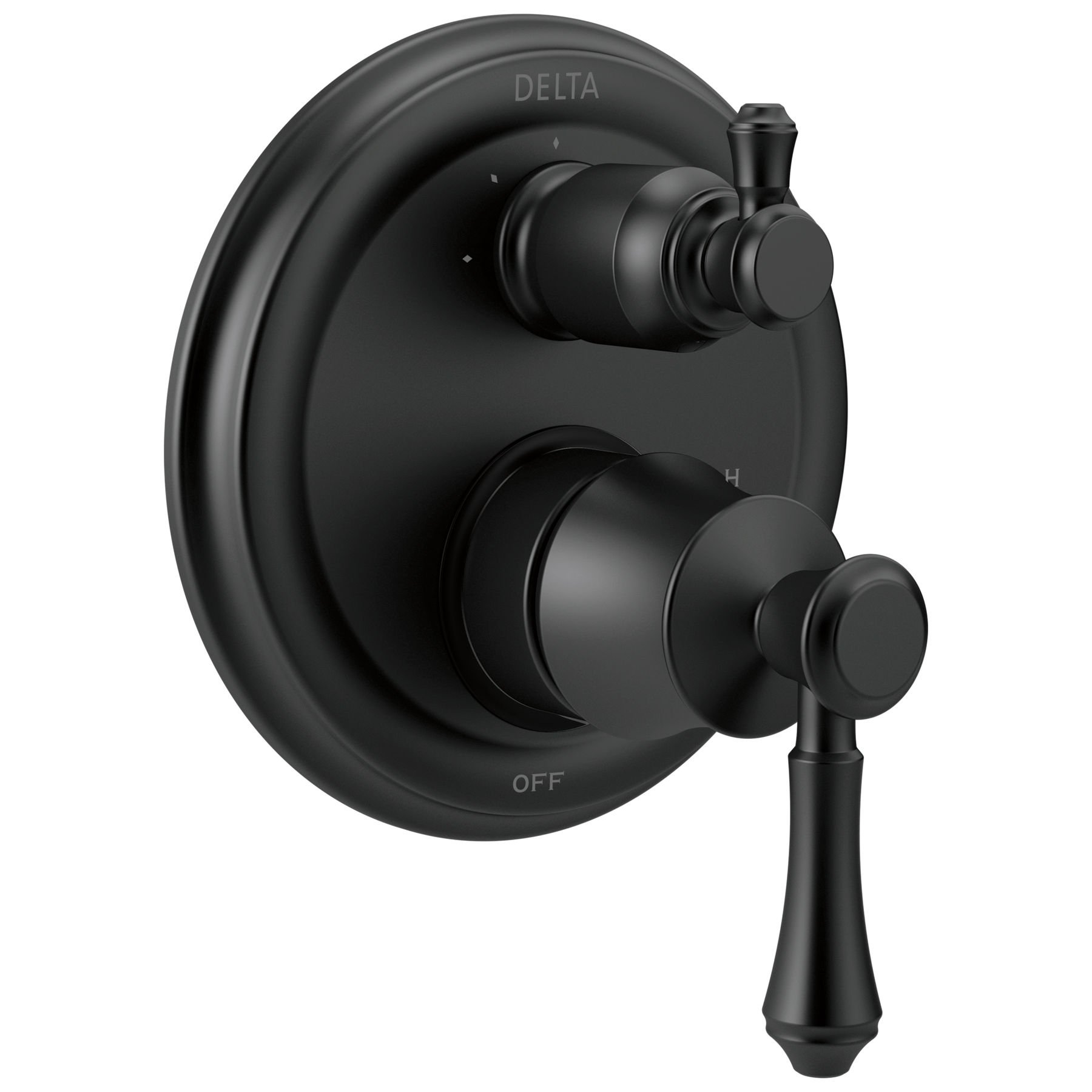 Diverter Trim 3-Setting in Matte Black T24897-BL | Delta Faucet