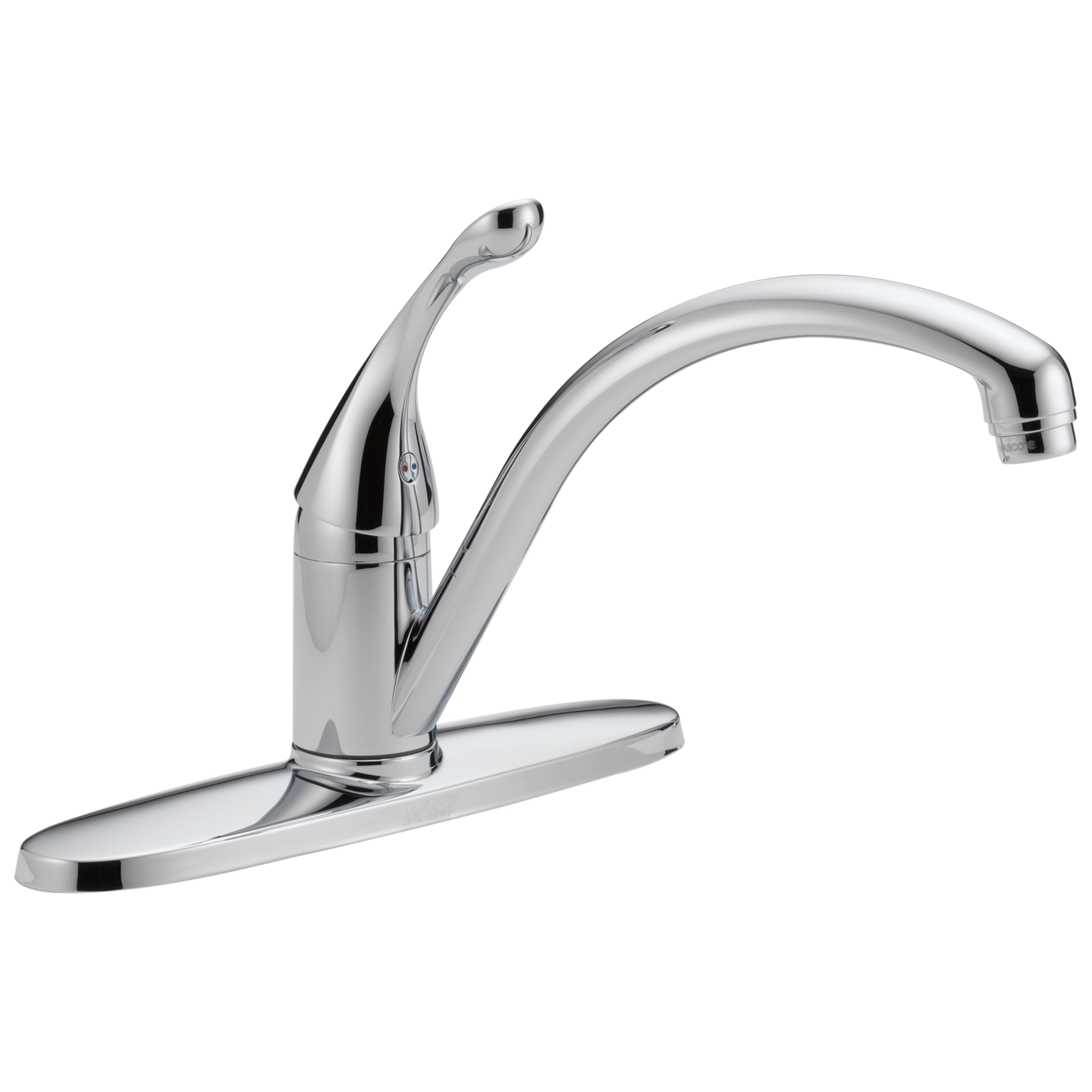 Single Handle Kitchen Faucet in Chrome 140-WE-DST | Delta Faucet
