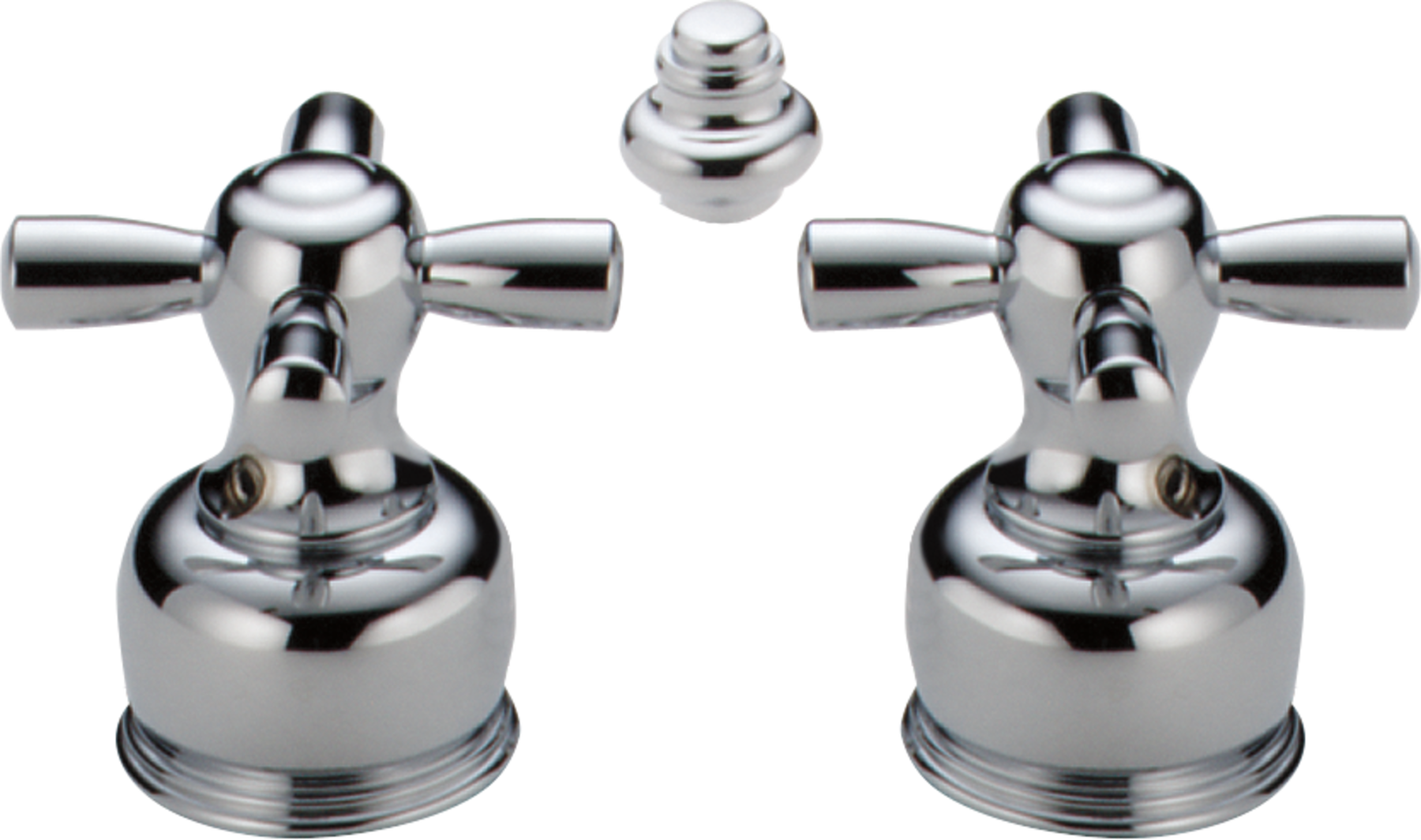 Metal Cross Handle Set in Chrome H26 | Delta Faucet