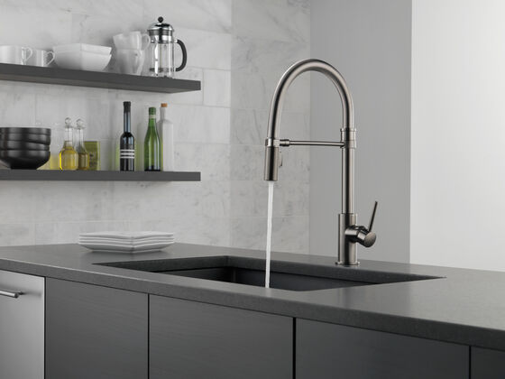 Pull-Down Kitchen Faucet 1L (Recertified) in Black Stainless 9659-KS ...