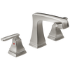 Two Handle Widespread Bathroom Faucet with EZ Anchor® in Stainless 3564-SSMPU-DST | Delta Faucet