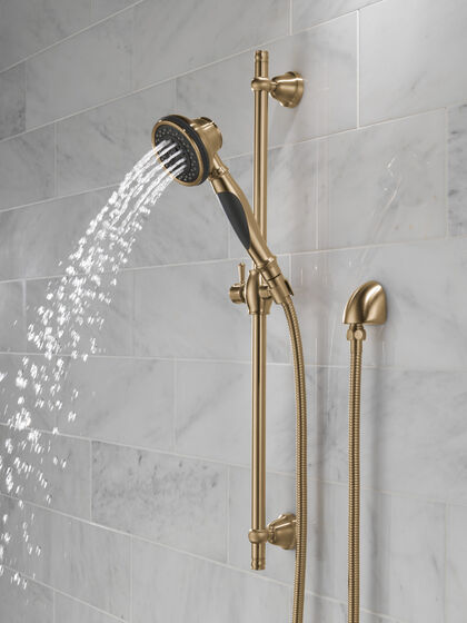 Premium 3-Setting Slide Bar Hand Shower in Champagne Bronze 57021-CZ ...
