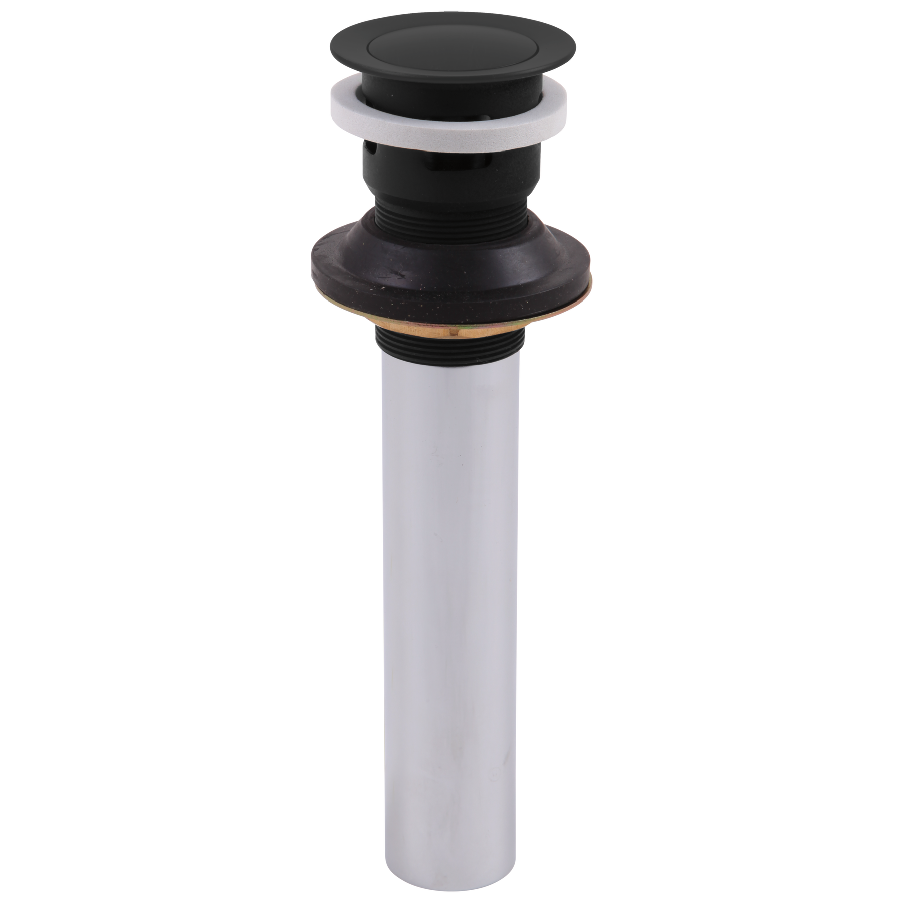 Push Pop-Up with Overflow in Matte Black 33W576BL | Delta Faucet