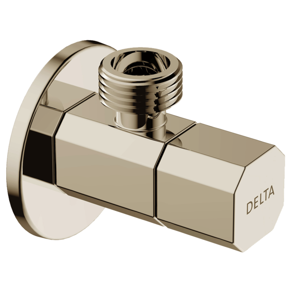 Ceramic Quarter Turn Angle Valve in Polished Nickel IAO36005-PN | Delta ...