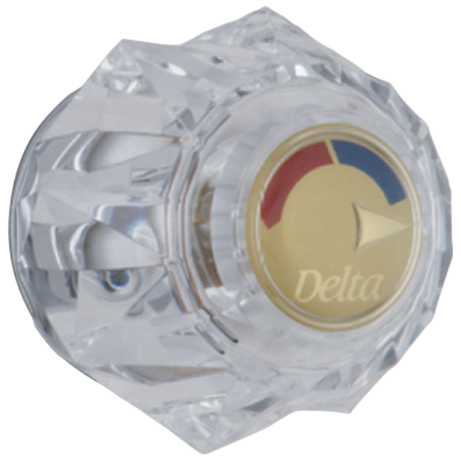 Clear Knob Handle Kit in Polished Brass H71PB | Delta Faucet