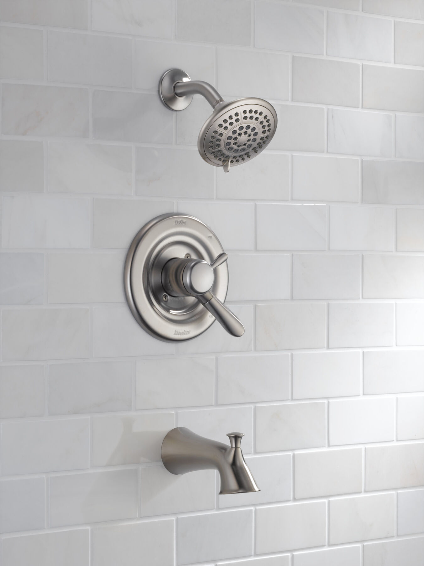 Tub/Shower Trim 1L 17S (Recertified) in Stainless T17438-SS-R | Delta ...