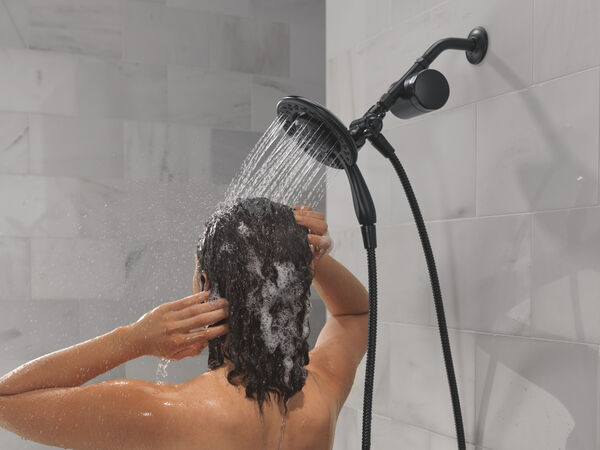 Shower Filter Attachment with 4-Setting In2ition® in Matte Black ...