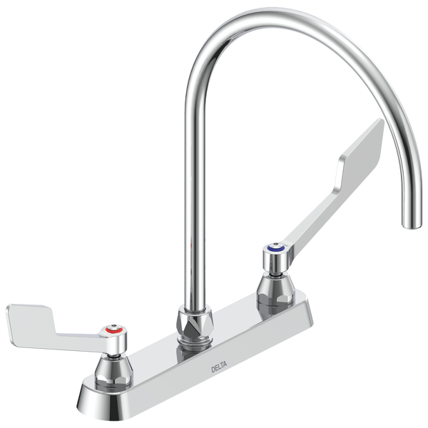 8" CAST DECKMOUNT in Chrome 26C3975-R7 | Delta Faucet