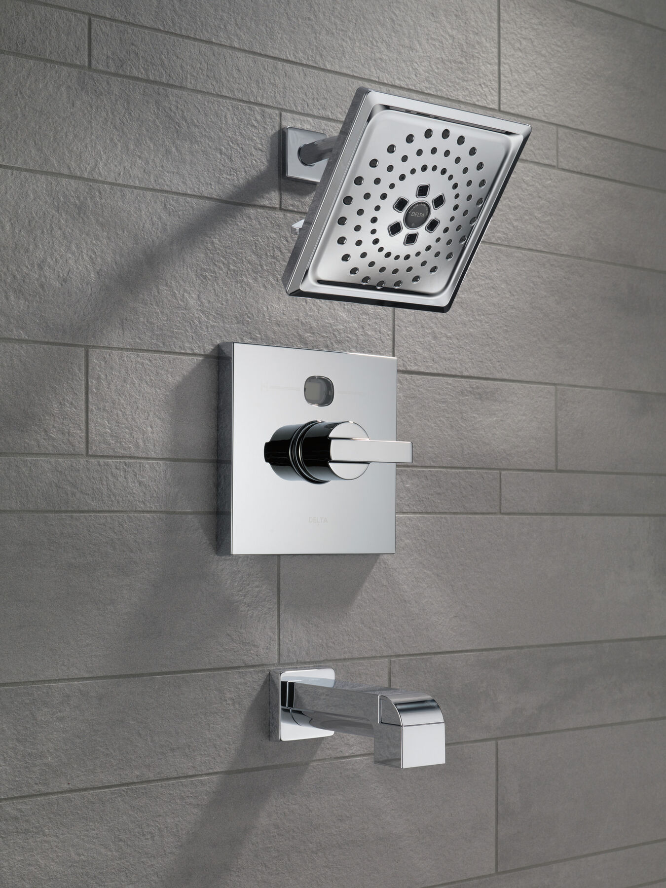 Angular Modern Temp2O® 14 Series Tub & Shower Trim in Chrome T14401-T2O ...