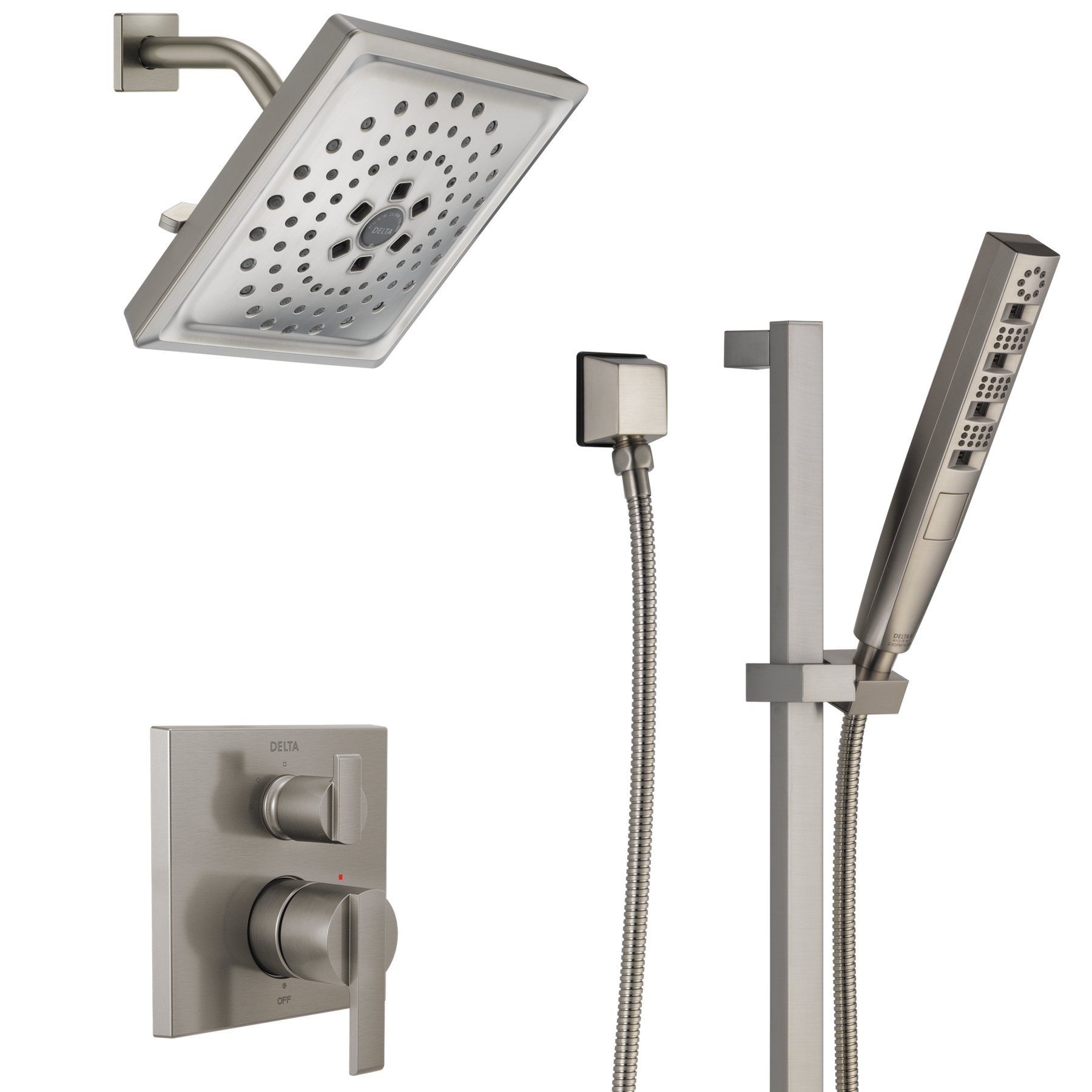 Diverter Trim 3-Setting 2L 14S (Recertified) in Stainless T24867-SS-R ...