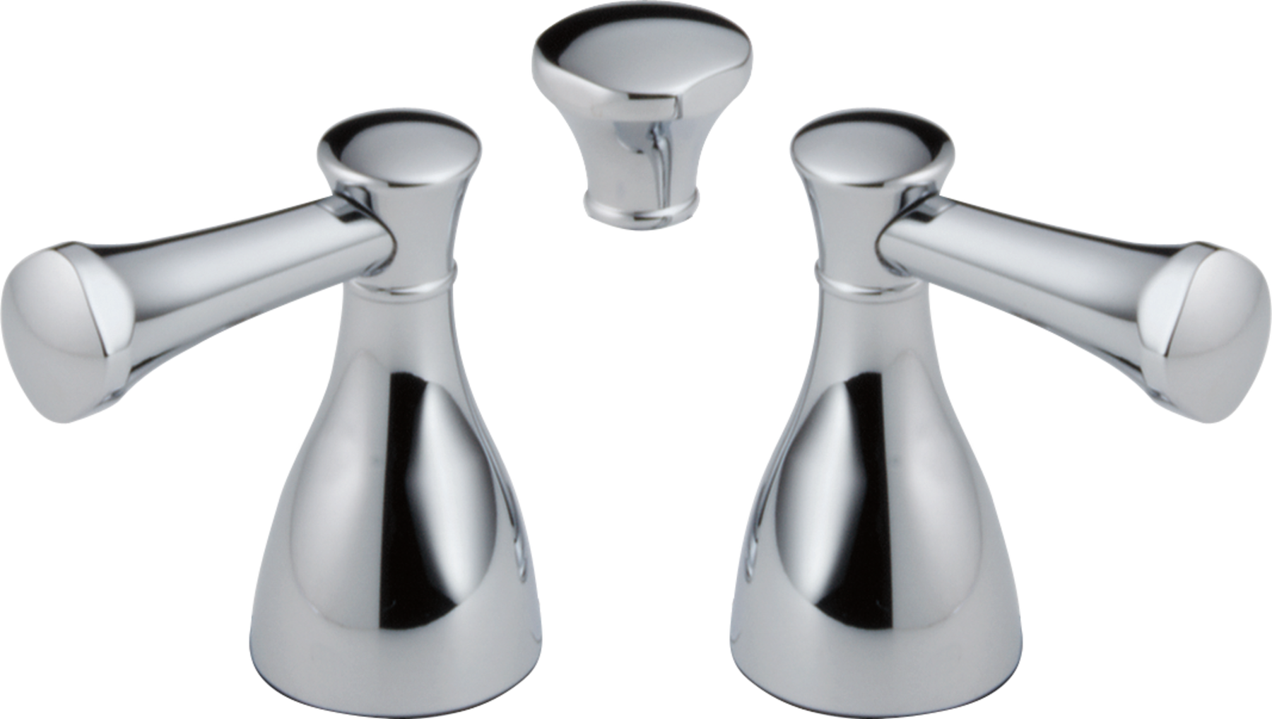 Metal Lever Handle Set - 2H Bathroom in Chrome H240 | Delta Faucet
