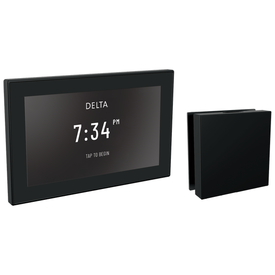 Square Digital Steam Package in Matte Black 5CH-550L-BL | Delta Faucet