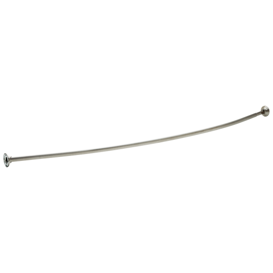 1" x 6' Curved Shower Rod with Brackets, 6" Bow in Chrome 42206 | Delta ...