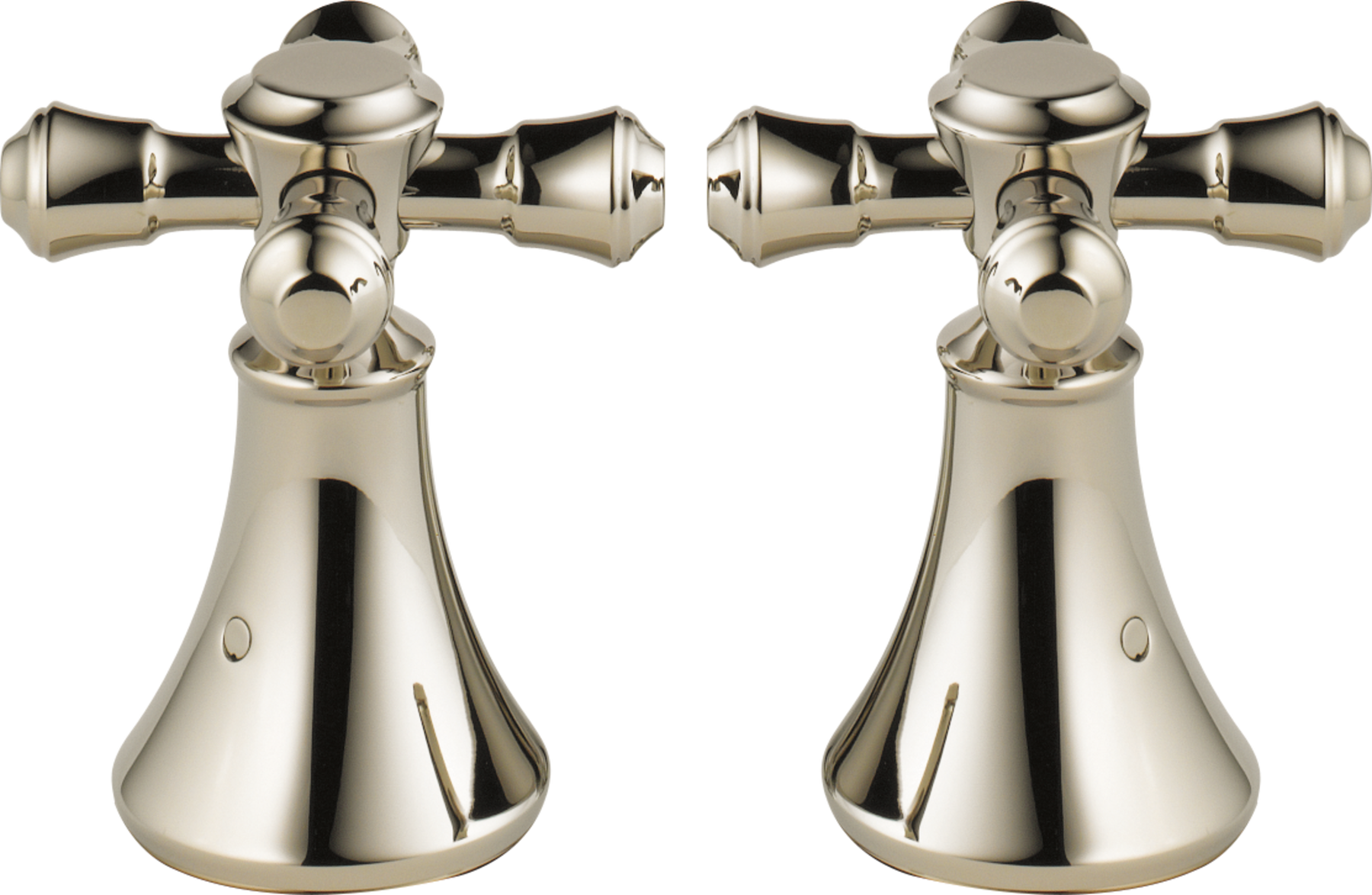 Metal Cross Handle Set - Roman Tub in Polished Nickel H695PN | Delta Faucet