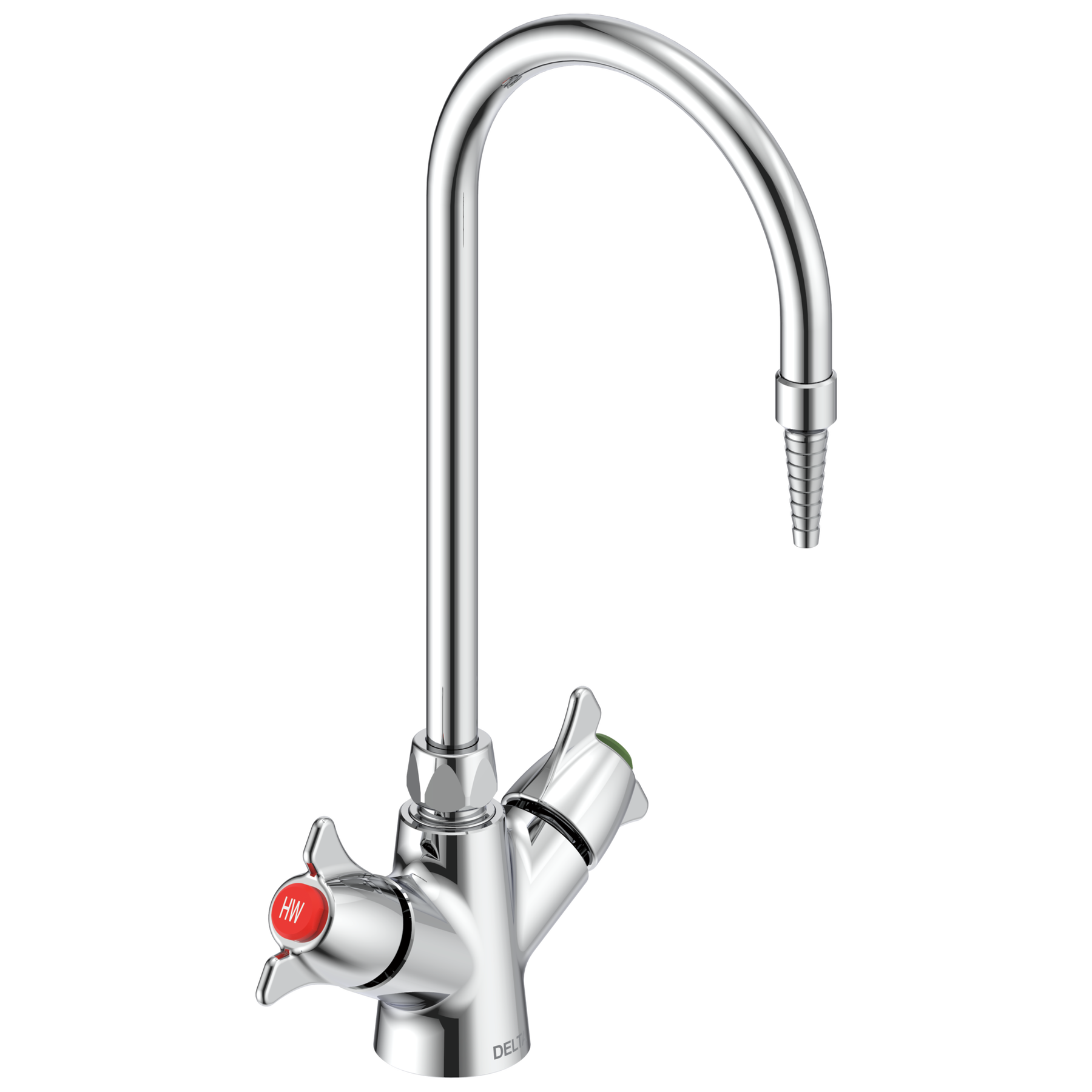 Two Handle Deck-mount Single Shank Laboratory Mixing Faucet in Chrome ...