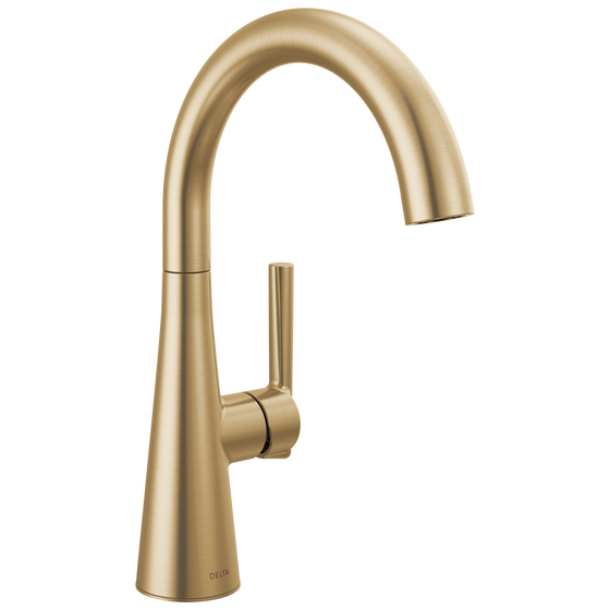Single Handle Bar Prep Faucet in Champagne Bronze 14882LF-CZ | Delta Faucet