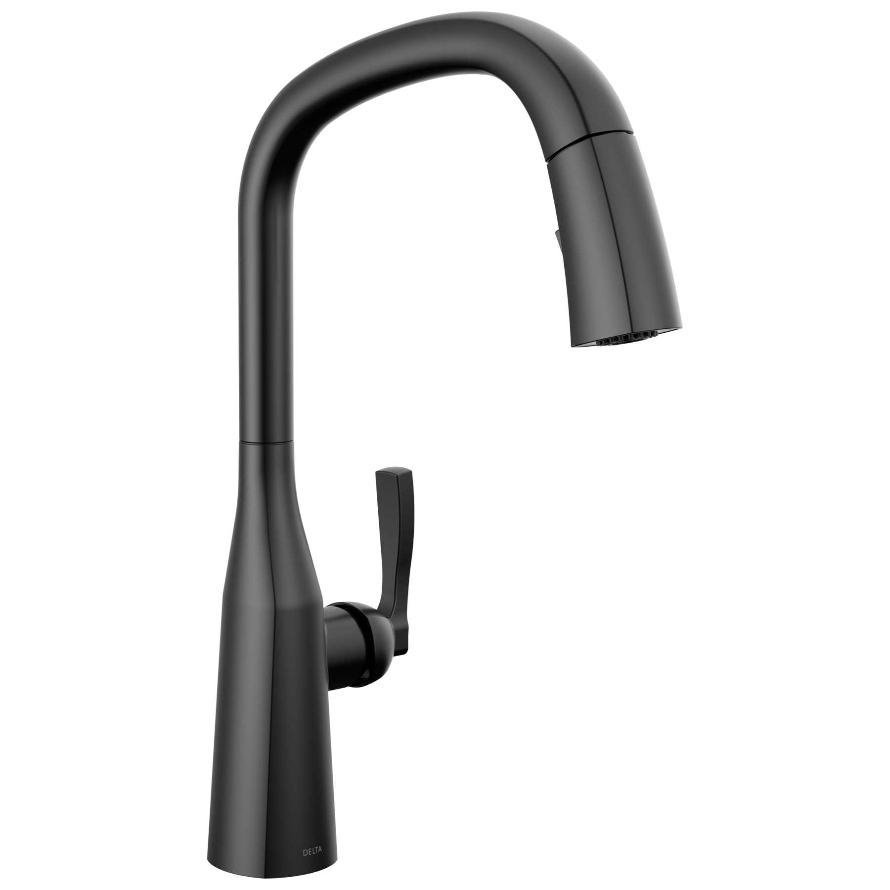 Single Handle Pull-Down Kitchen Faucet in Matte Black 9176-BL-DST ...