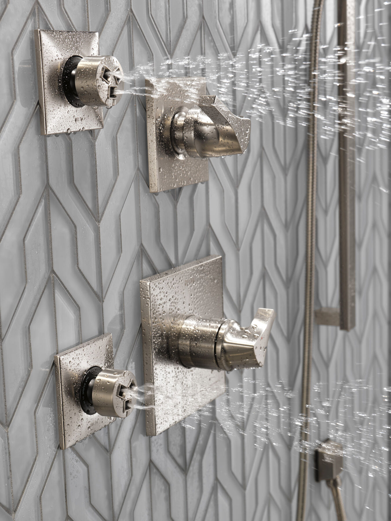 Square Wall Elbow for Hand Shower in Stainless 50570-SS | Delta Faucet