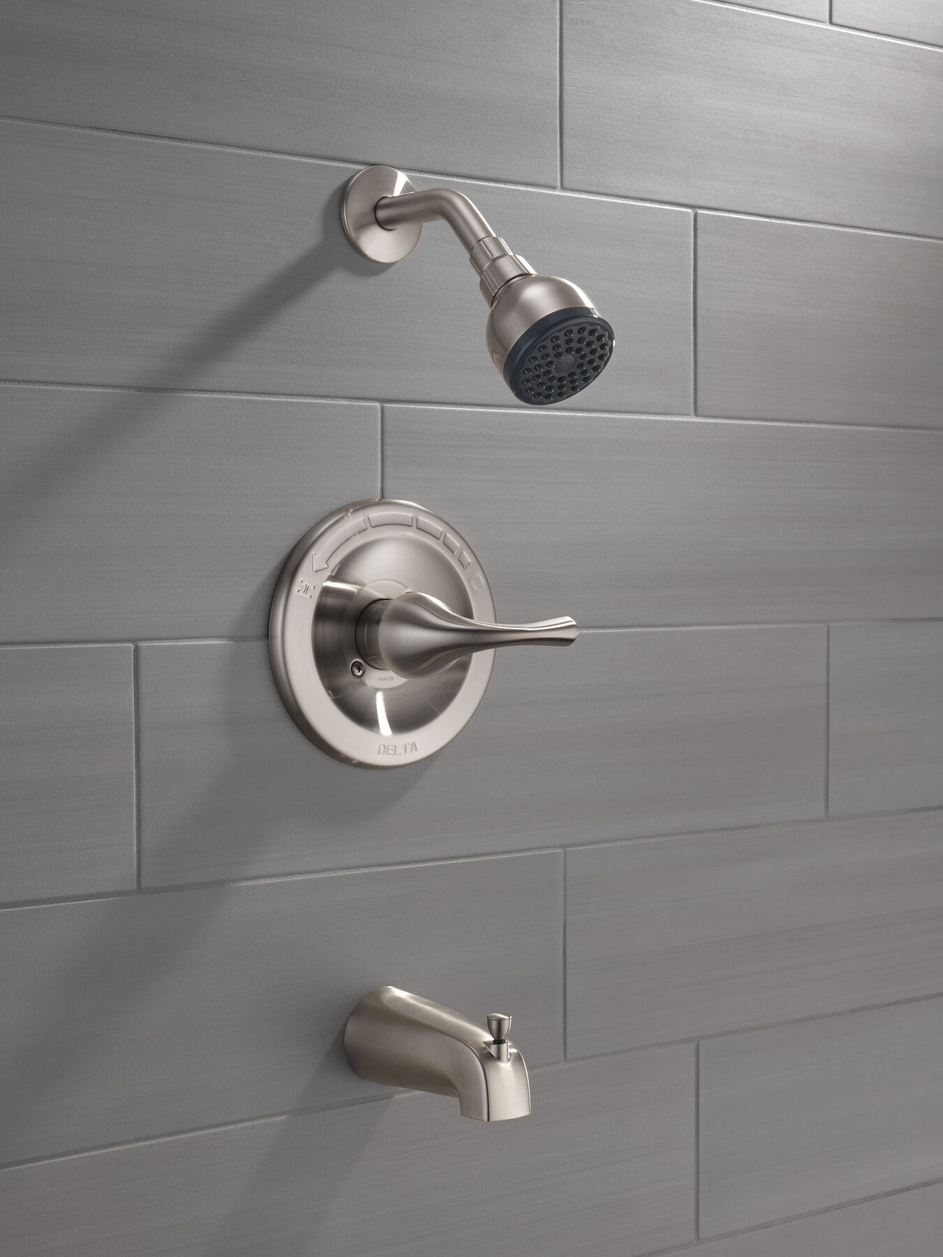 Single Handle Tub and Shower in Stainless B114915C-SS | Delta Faucet