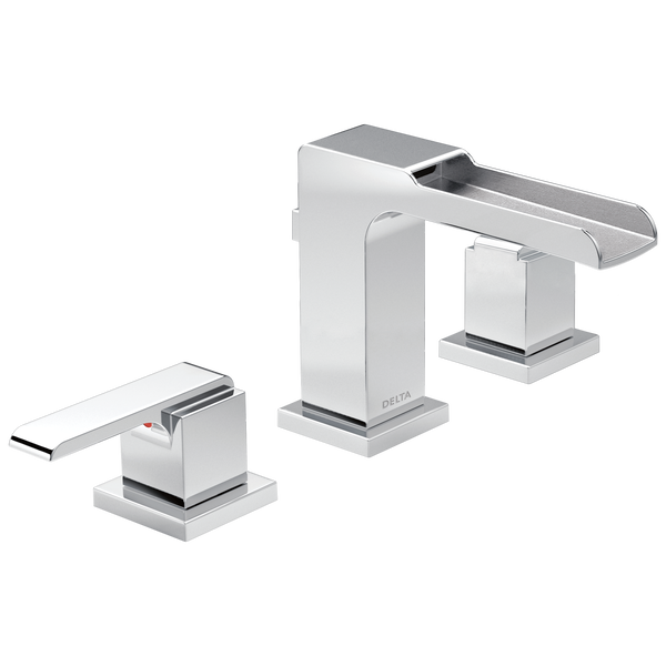Two Handle Widespread Channel Bathroom Faucet in Chrome 3568LF-MPU ...