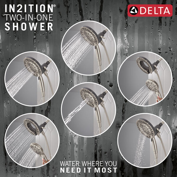 In2ition® 5-Setting Two-in-One Shower in Brushed Nickel 75578SN | Delta ...
