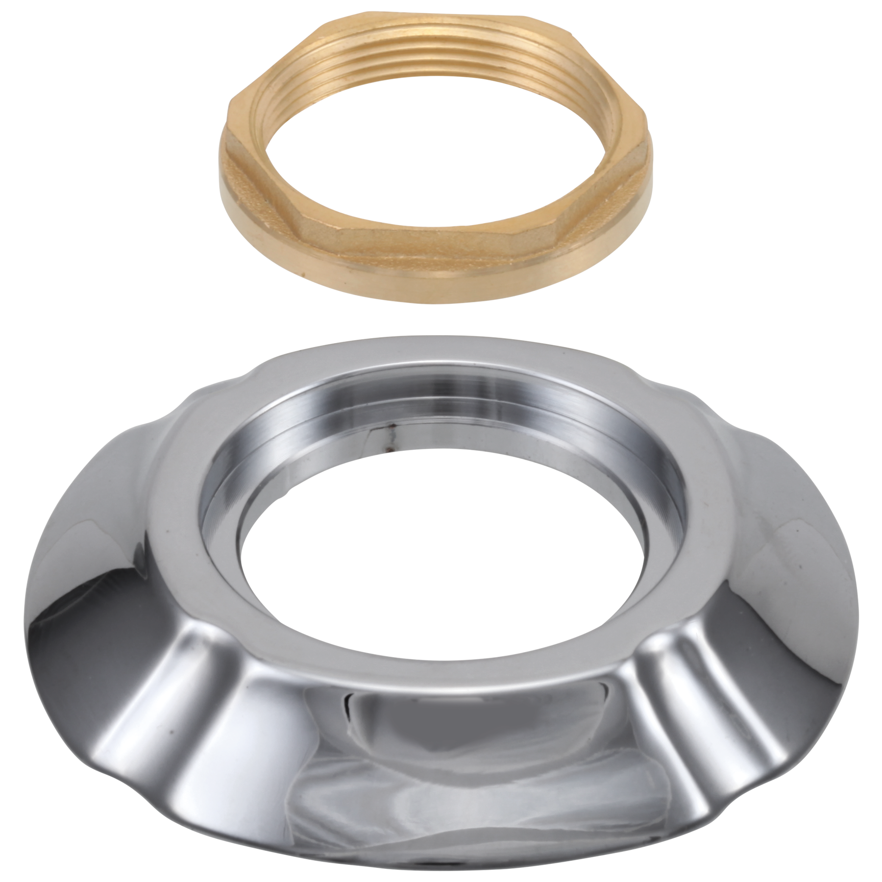 Handle Base, Gasket & Nut - Roman Tub in Chrome RP61282 | Delta Faucet