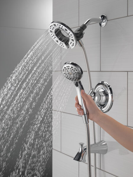 Tub/Shower Rough & Trim 1L 14S (Recertified) in Chrome 144747-I-R ...