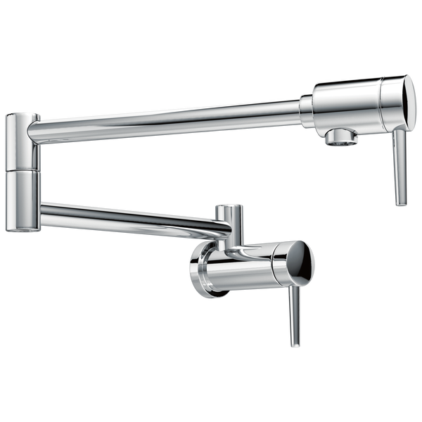 Contemporary Wall Mount Pot Filler in Chrome 1165LF | Delta Faucet