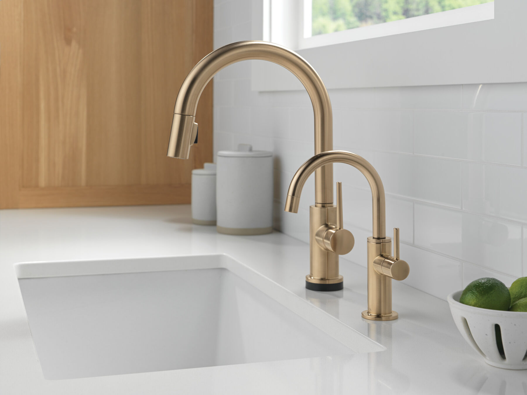 Contemporary Round Beverage Faucet in Champagne Bronze 1930-CZ-DST ...