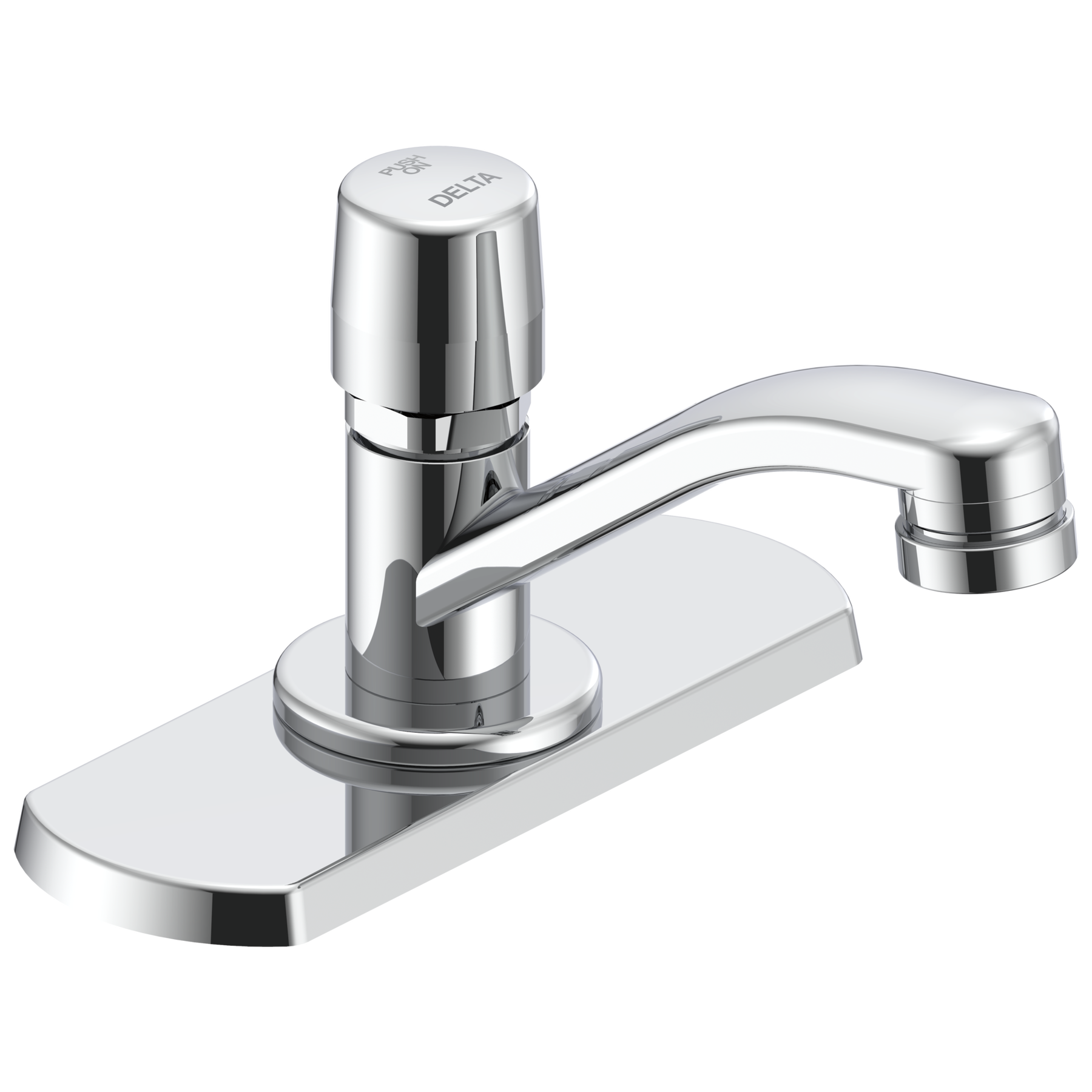 Single Hole Metering Faucet with Coverplate in Chrome 86T0194 | Delta ...