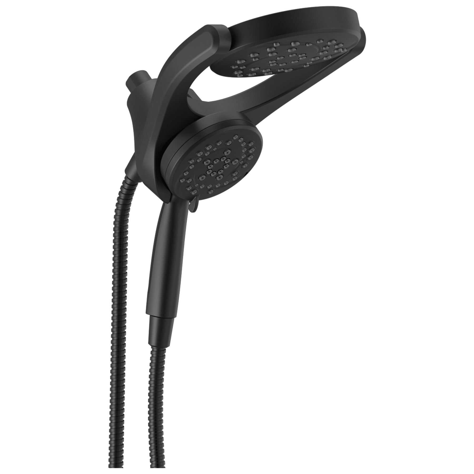 HydroRain® 4-Setting Two-in-One Shower Head in Matte Black 75699BL ...