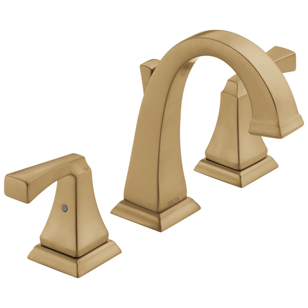 Two Handle Widespread Bathroom Faucet in Champagne Bronze 3551-CZMPU-DST | Delta Faucet