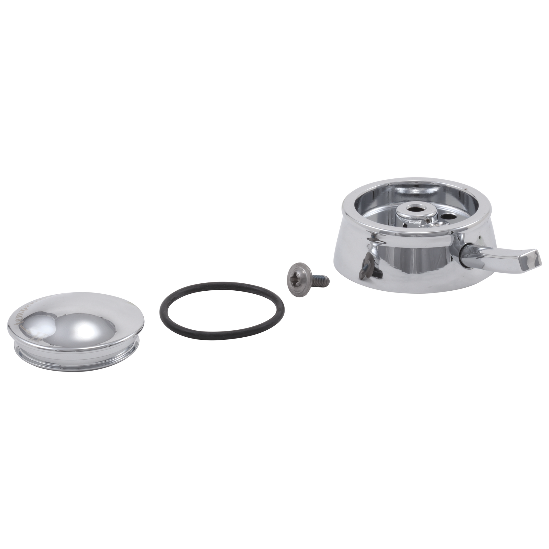 Temperature Knob, Cover & Screw in Chrome RP52585 | Delta Faucet