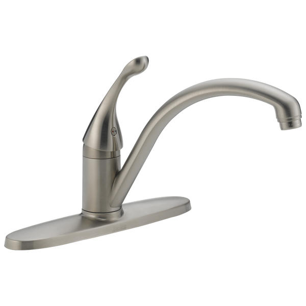 Single Handle Kitchen Faucet in Stainless 140-SS-DST | Delta Faucet