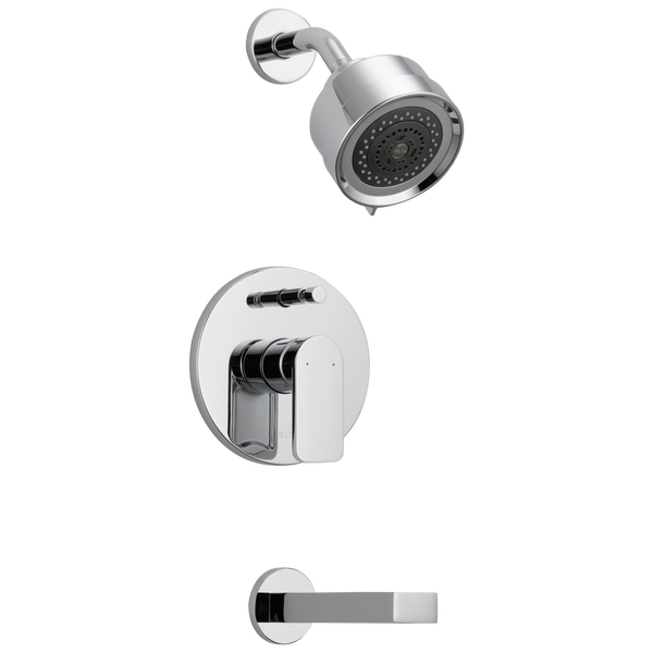 In-Wall Tub and Shower - Stick Handle; with 3-Setting Shower Head ...