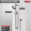 Hand Shower 1.75 GPM w/Slide Bar 4S in Chrome 51361 | Delta Faucet
