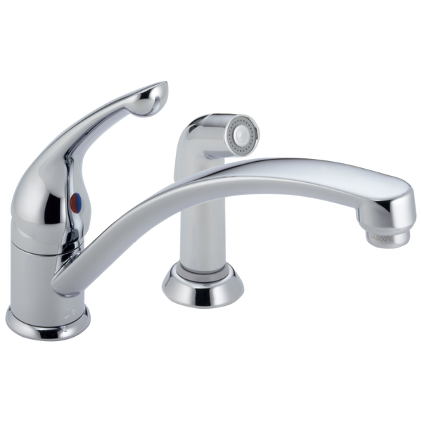 Single Handle Kitchen Faucet in Chrome 441-WF | Delta Faucet