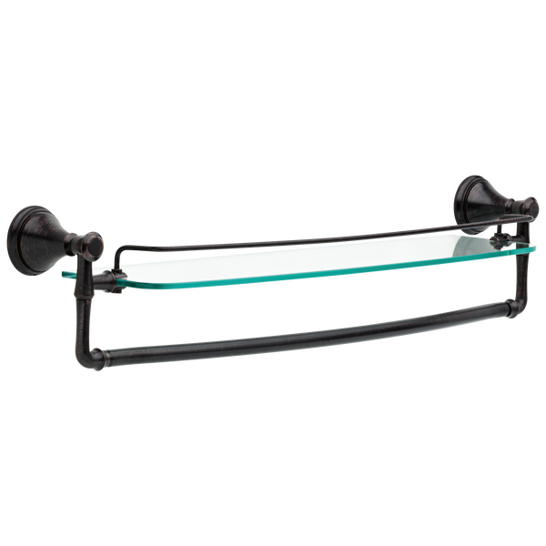 24" Glass Shelf with Removable Bar in Venetian Bronze 79711-RB | Delta ...