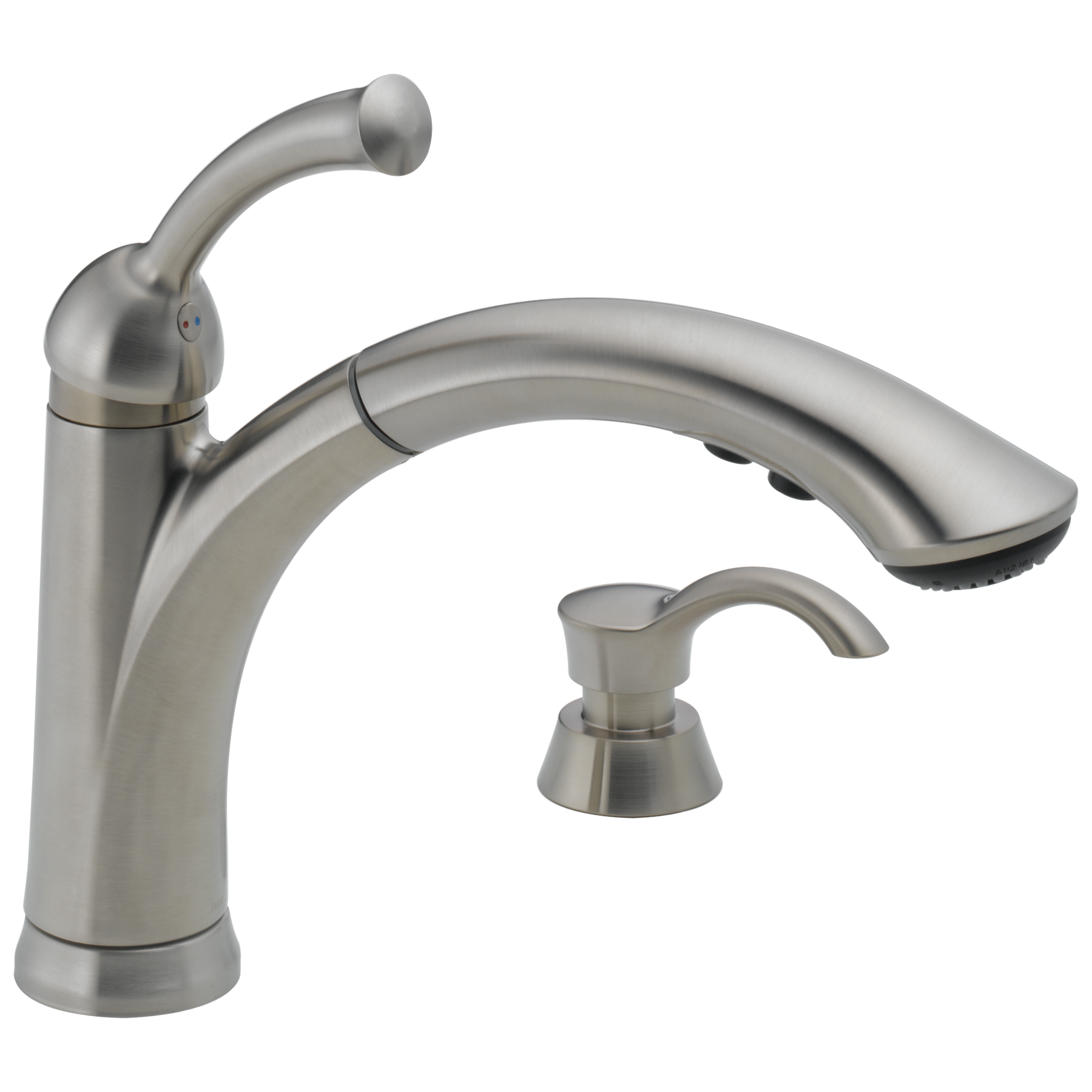 Single Handle Pull-Out Kitchen Faucet with Soap Dispenser (Recertified ...