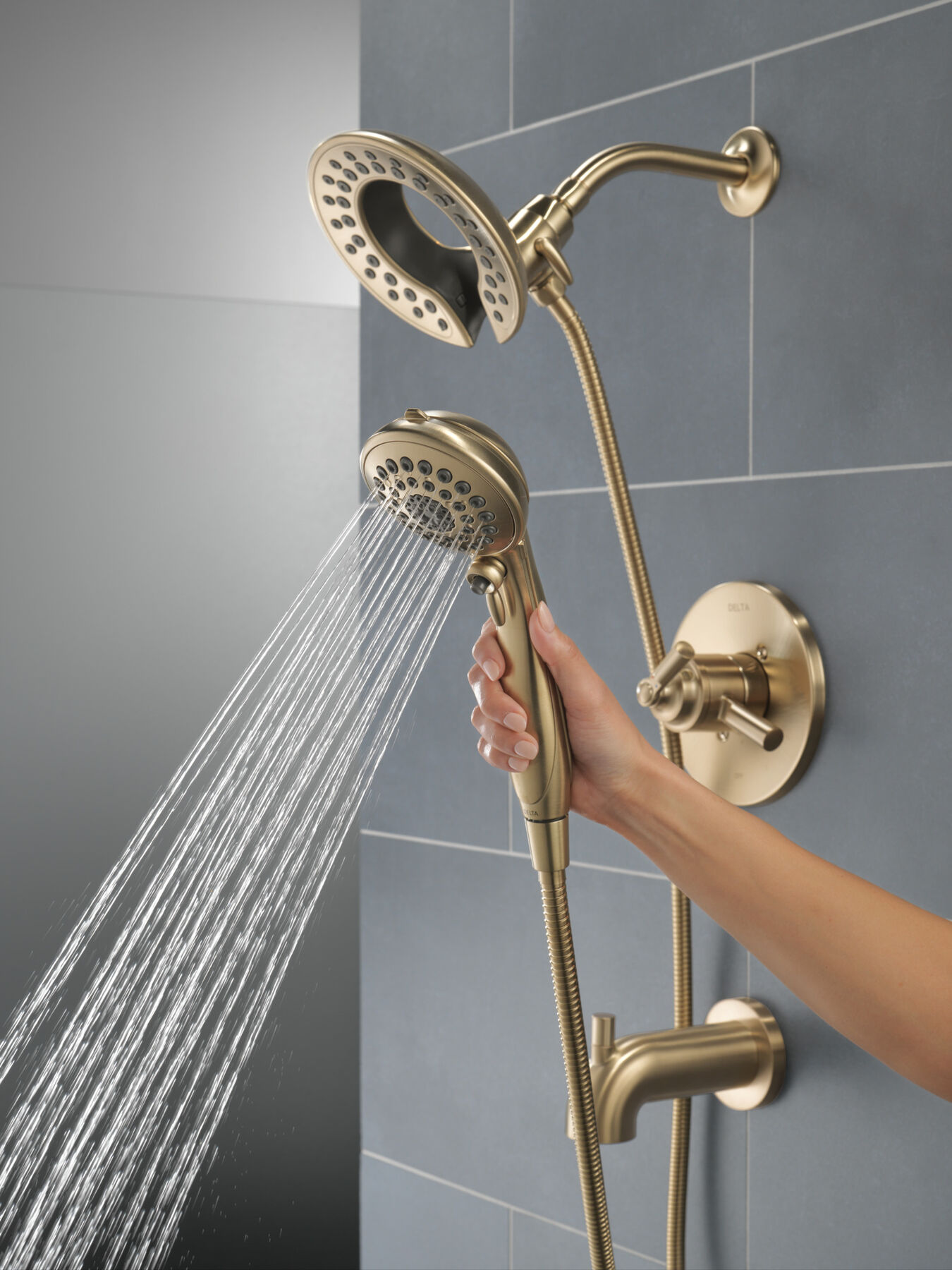 Monitor® 17 Series Tub & Shower Trim with In2ition® in Champagne Bronze ...