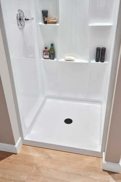 36" X 36" Shower Base in High Gloss White 40054 | Delta Faucet