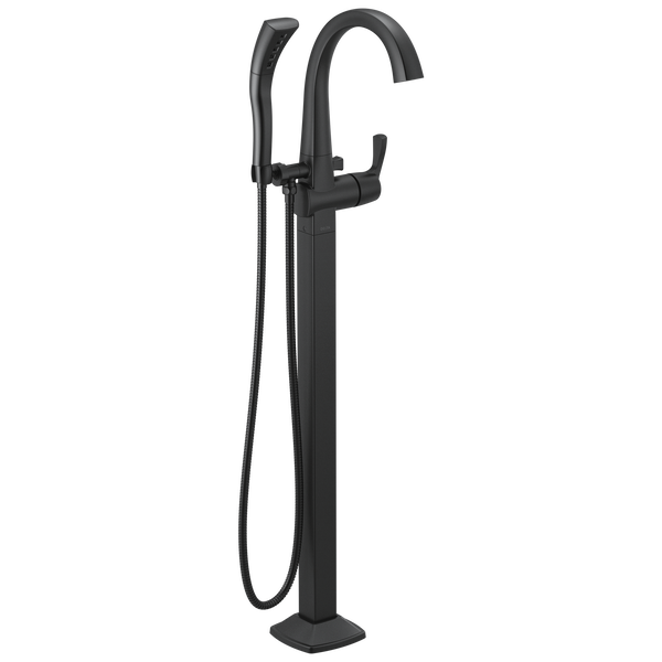 Floor Mount Tub Filler (Recertified) in Matte Black T4777-BLFL-R ...