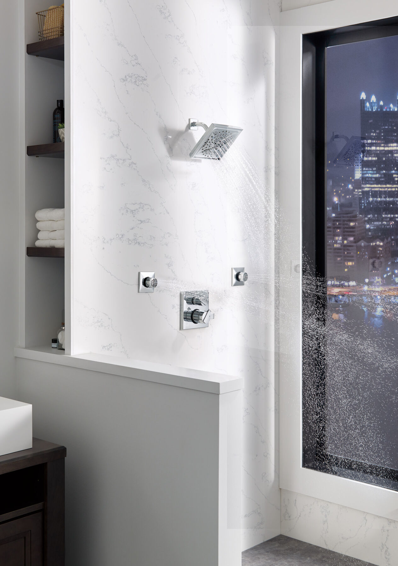 HydraChoice® Square Body Spray Trim in Chrome T50210 | Delta Faucet