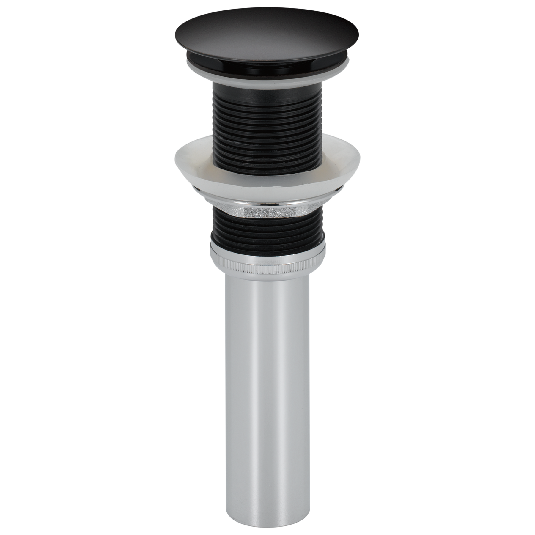 Pop-up Drain - Push w/o Overflow (Recertified) in Matte Black 72172-BL ...